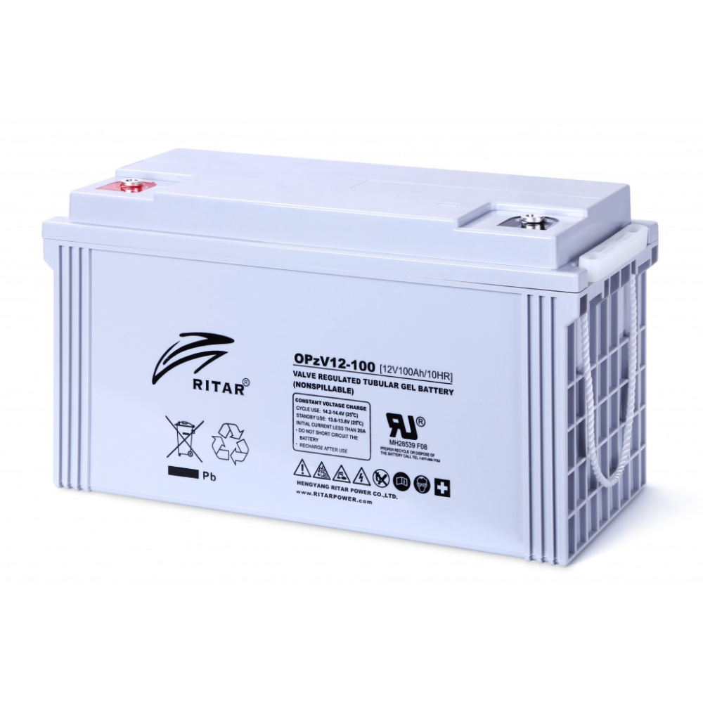 Kjøp RITAR OPzV Serien GEL Batteri 12V 100Ah hos oss på nett