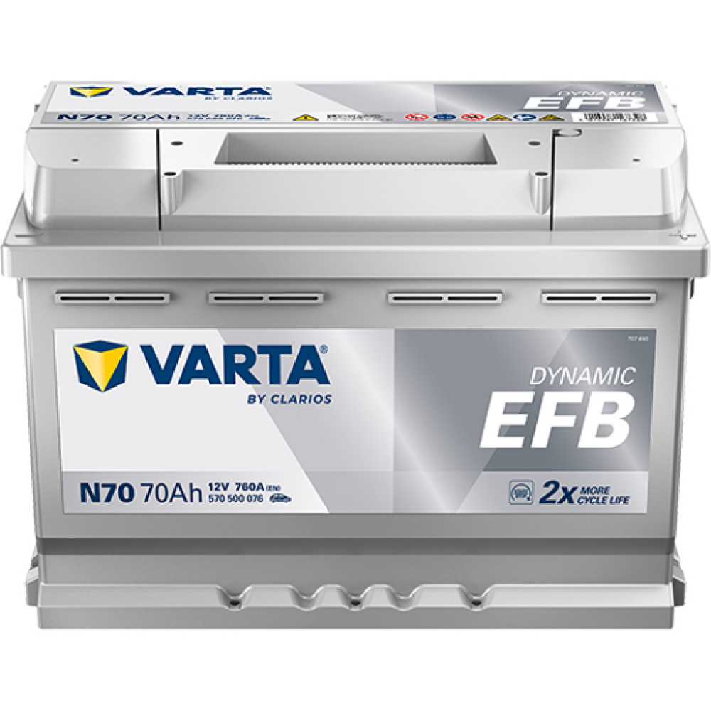 Kjøp VARTA Dynamic EFB Batteri 12V 70AH 760CCA (278x175x190/190mm ...