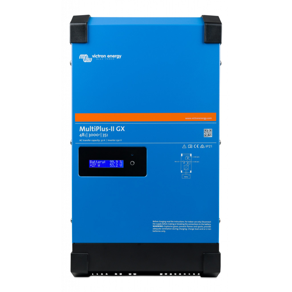 Kjøp VICTRON MultiPlus-II GX 48/6k5/100-50 230 kombi inverter og lader ...